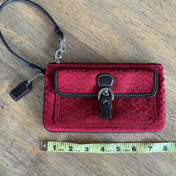 Coach | Bags | Coach Red Wallet Wristlet Mini Kissing Cs | Poshmark